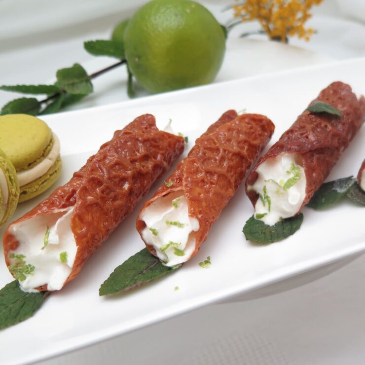 Brandy Snaps Recipe (with Mojito Filling)
