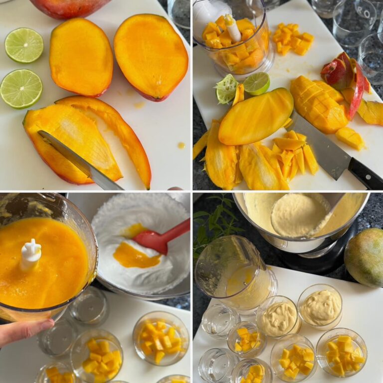Mango Cream (no bake dessert without sugar)