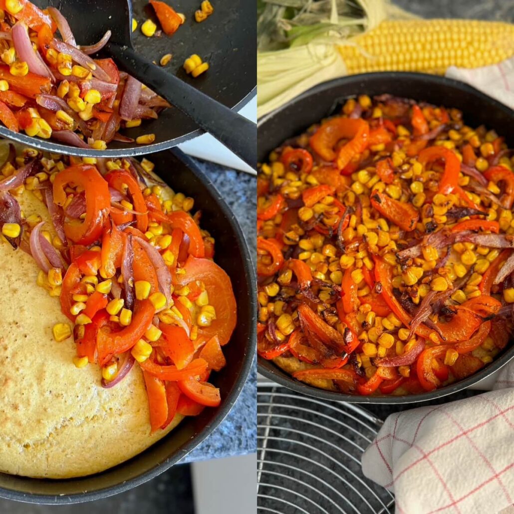 Moist Cheesy Cornbread Recipe (No Sugar or Yeast)